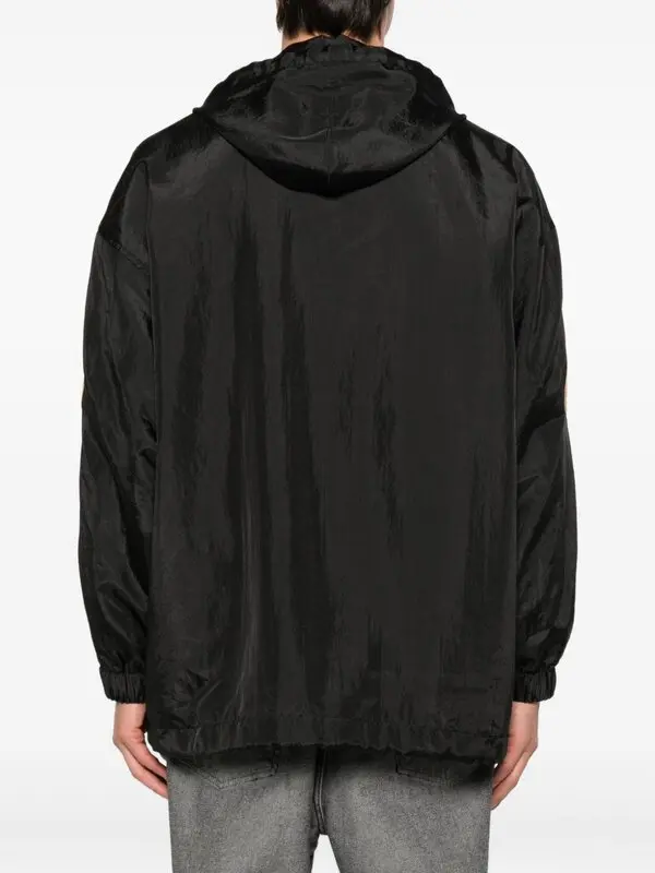 Balenciaga Nylon Logo Hooded Jacket