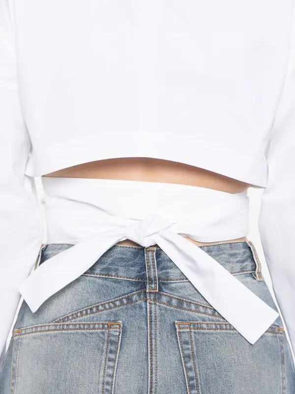 Alaïa Cotton Belted Top
