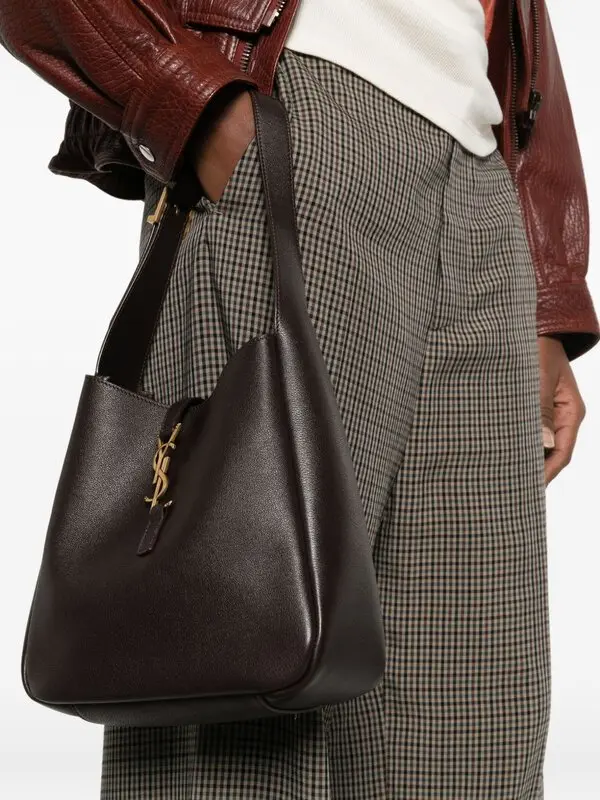 Saint Laurent Le 5 À 7 Small Leather Shoulder Bag - Brown