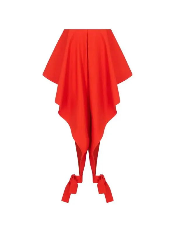 Alaïa Cotton Panelled Trousers - Orange