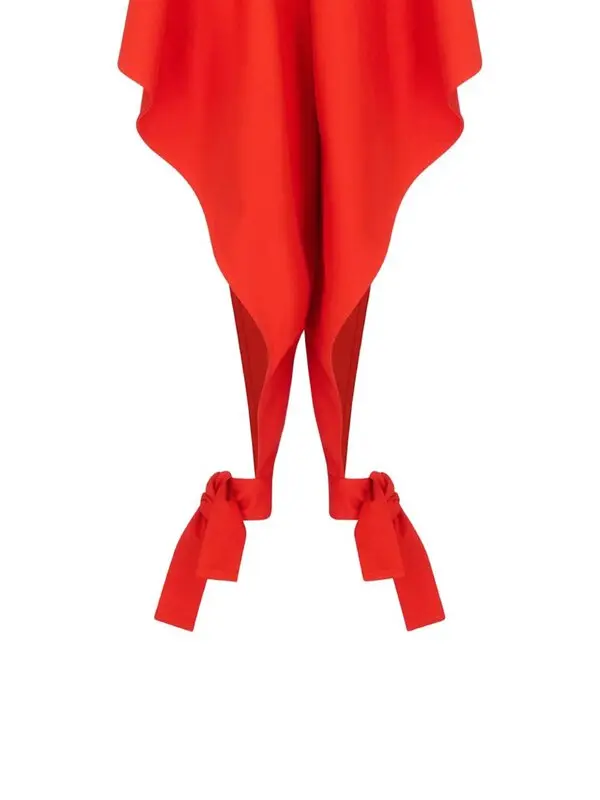 Alaïa Cotton Panelled Trousers - Orange