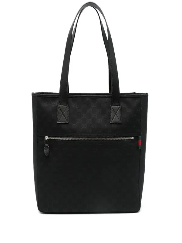 Gucci Gg Fabric Shopping Bag - Black