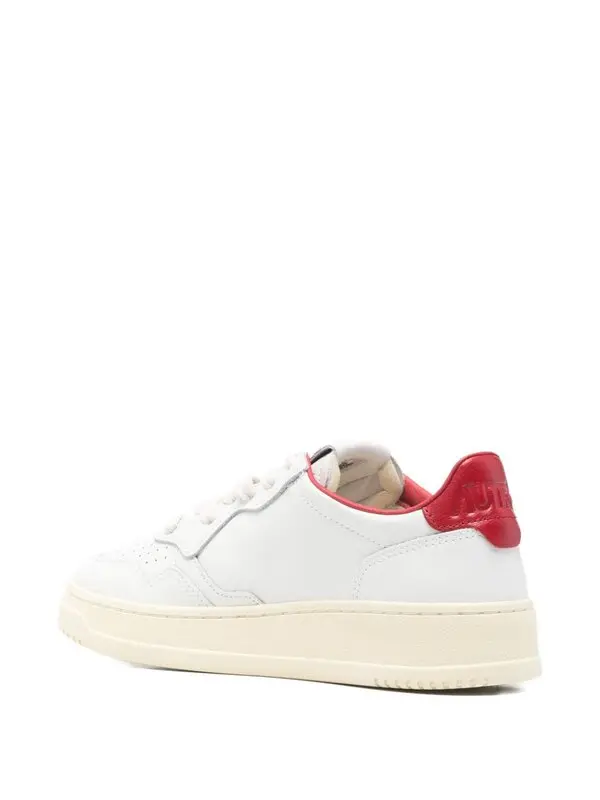 AUTRY Medialist Low Leather Sneakers - Red