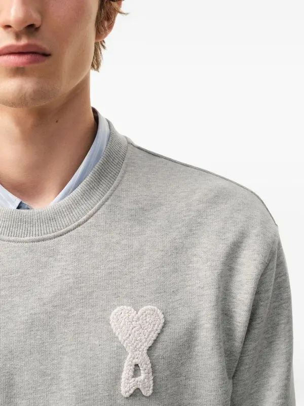 AMI Paris De Coeur Cotton Sweatshirt