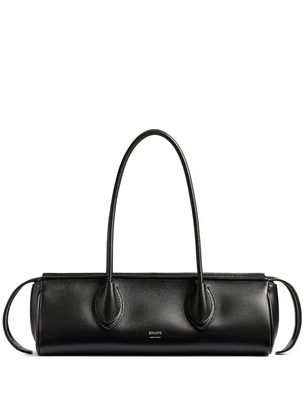 Khaite Donna Leather Shoulder Bag - Black