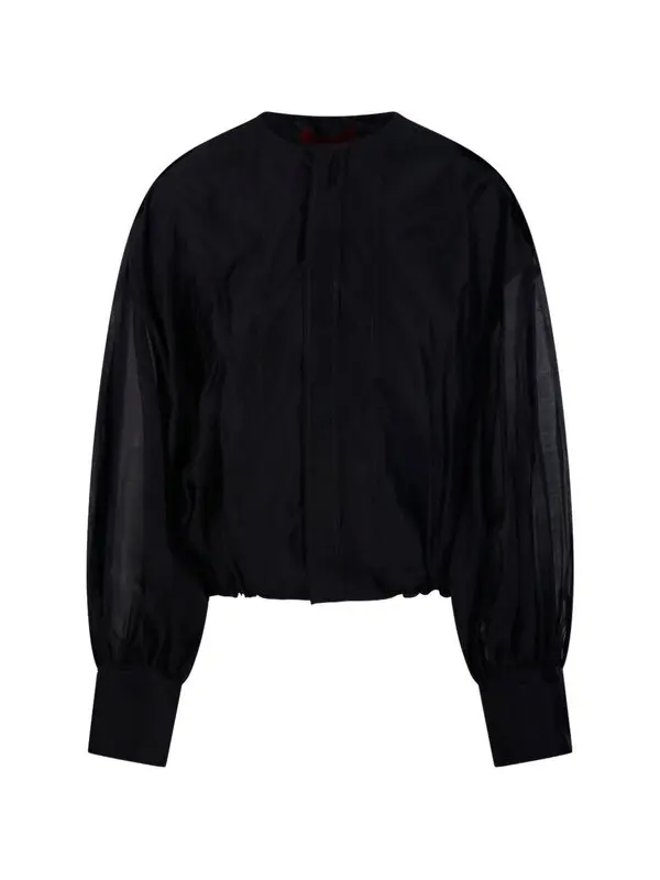 THE LATEST Crewneck Blouse - Black