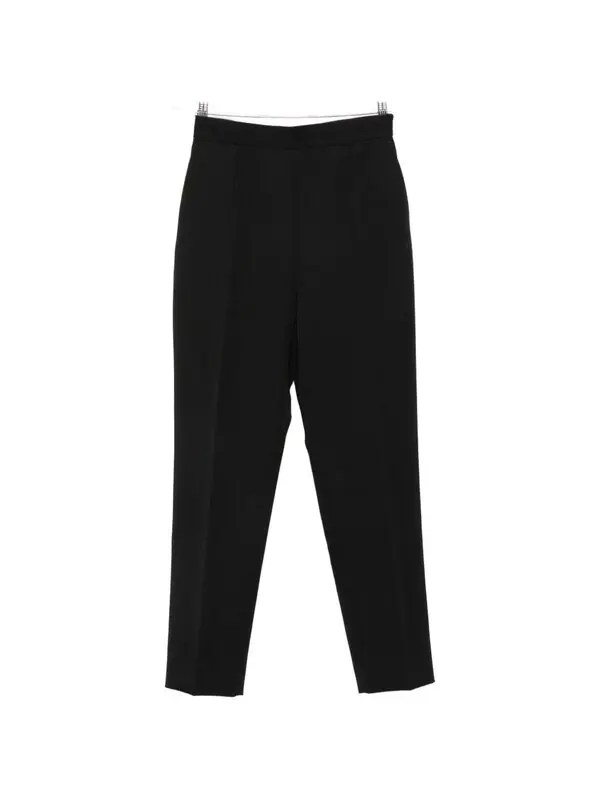 THE ROW Echanza Wool Trousers - Black