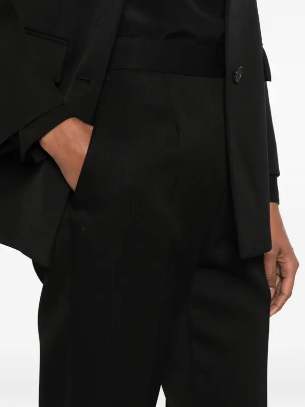 THE ROW Echanza Wool Trousers - Black