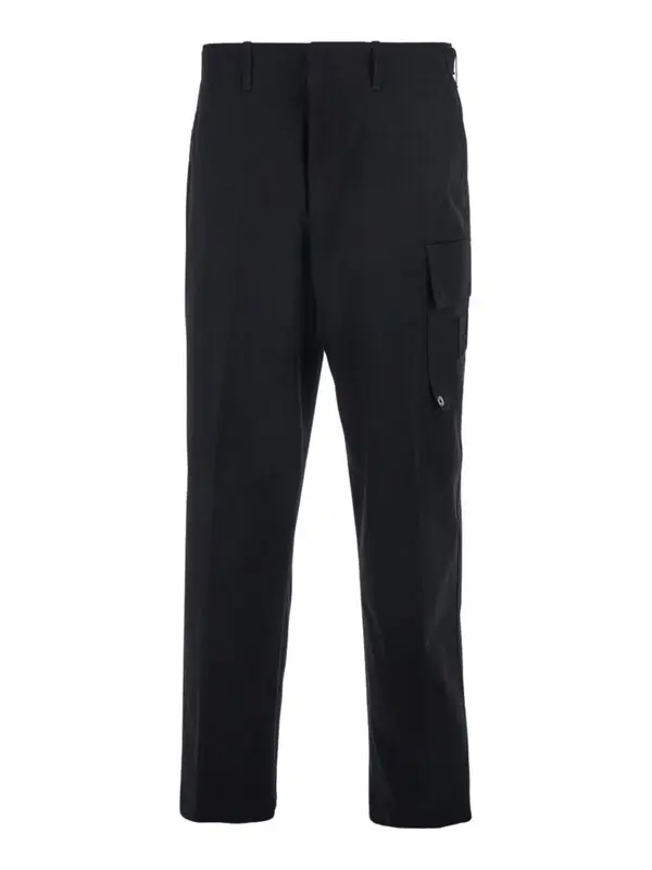 Fendi Gabardine Trousers With Adjustable Toggles - Black