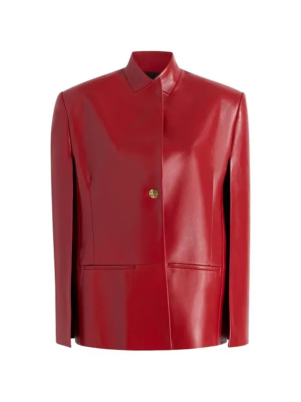 Khaite Dolso Leather Jacket - Red