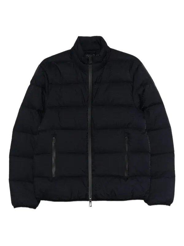 Emporio Armani Nylon Down Jacket With High Neck And Zip Fastening