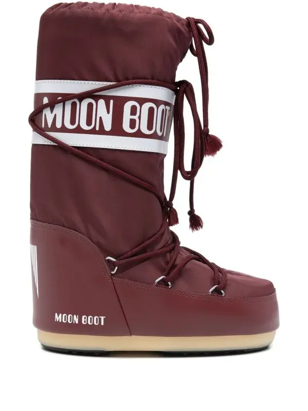 Moon Boot Icon Lace-up Boots - Red