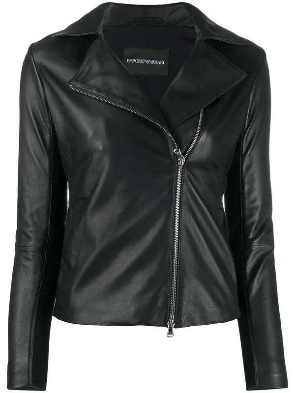 Emporio Armani Leather Biker Jacket
