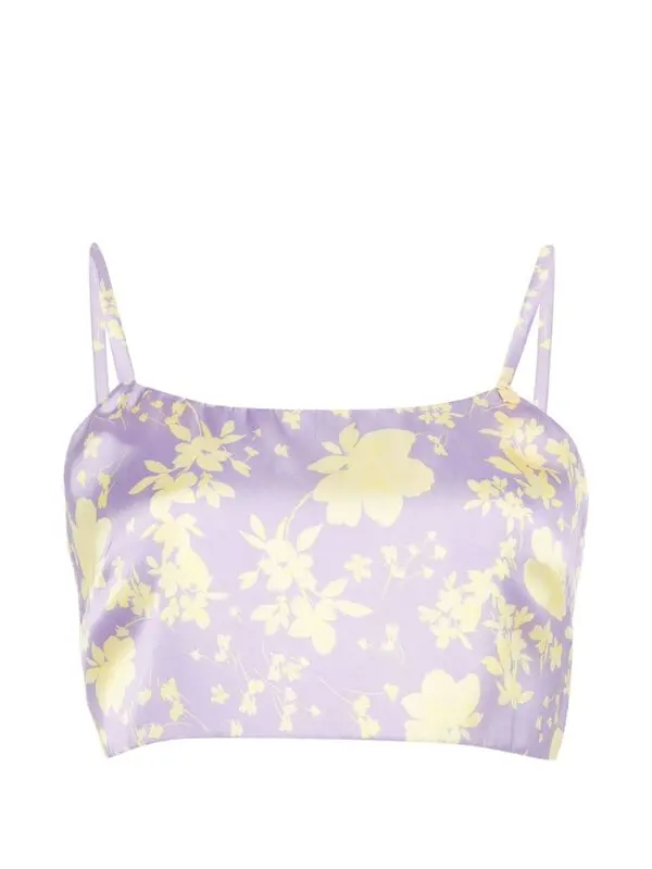 CATALINA Floral Print Spaghetti Strap Top