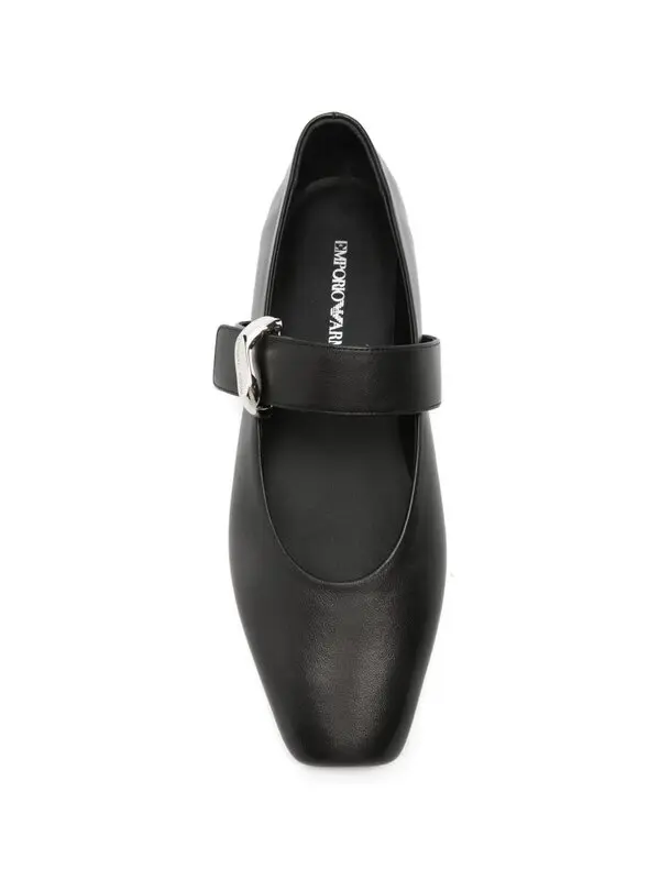 Emporio Armani Leather Ballet Flats