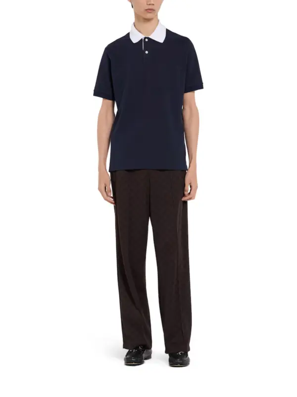 Gucci Stretch Cotton Pique Polo Shirt