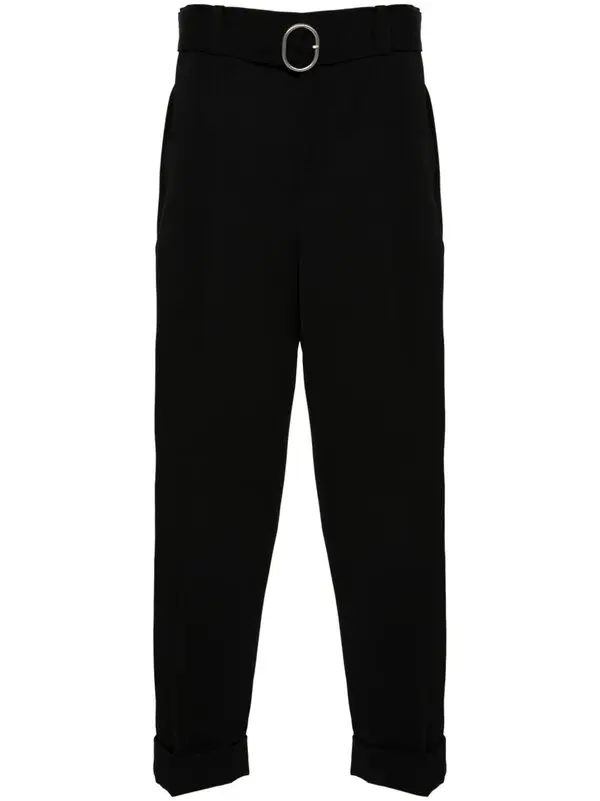 JIL SANDER Belted Wool Trousers