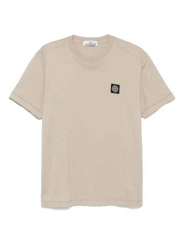Stone Island Compass Patch T-shirt - Beige