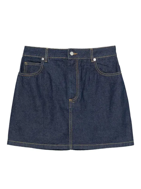 Maison Kitsuné Denim Mini Skirt