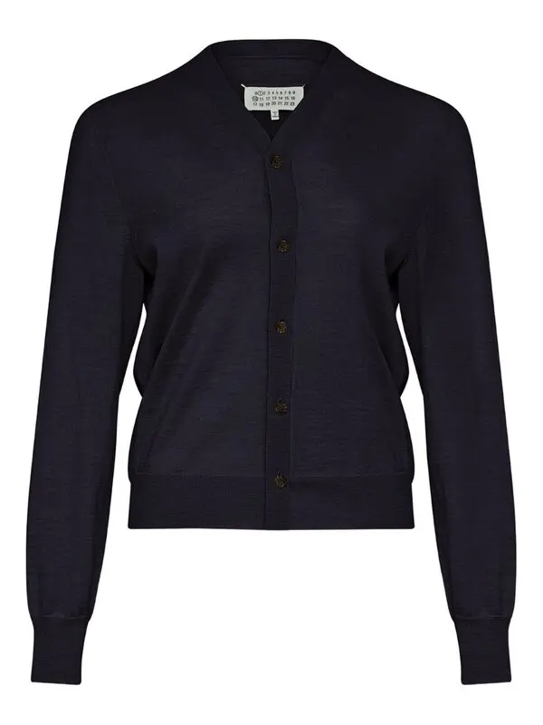 MAISON MARGIELA V-neck Wool Cardigan