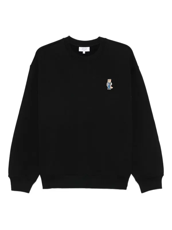 Maison Kitsuné Dressed Fox Cotton Crewneck Sweatshirt