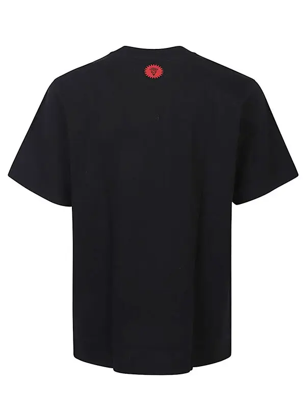 ICECREAM Checker Running Dog T-shirt