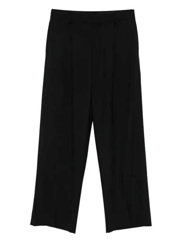 Emporio Armani Wool Trousers - Black