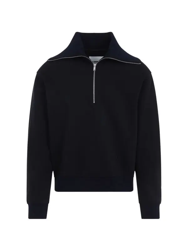 JIL SANDER Cotton Zip Sweatshirt