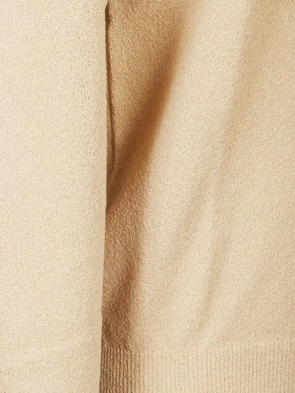 DRUMOHR Crew Neck Cotton Sweater - Beige