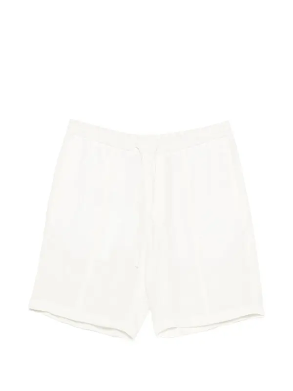 Emporio Armani Linen Shorts With Drawstring Fastening