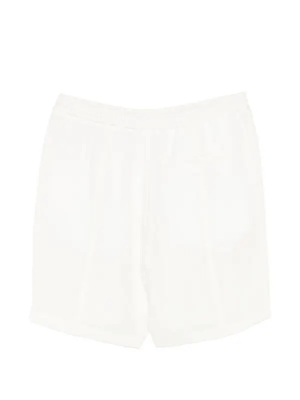 Emporio Armani Linen Shorts With Drawstring Fastening