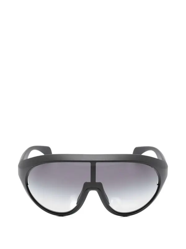 MONCLER + RICK OWENS Shield Frame Sunglasses - Black