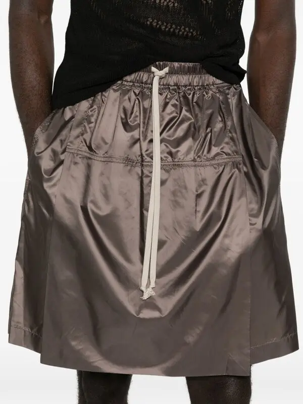 MONCLER + RICK OWENS Nylon Midi Skirt