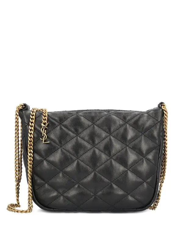 Saint Laurent June Quilted Leather Mini Bag With Chain Strap