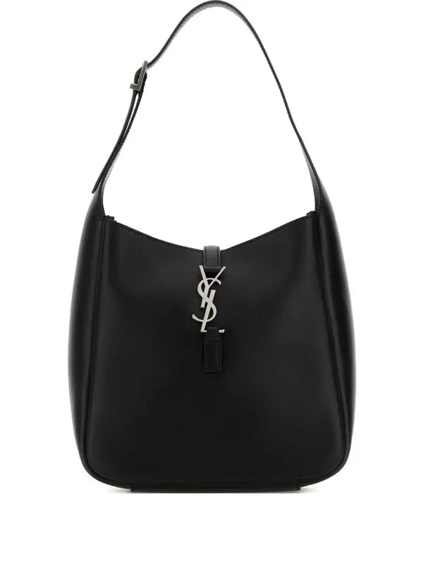 Saint Laurent Le 5 À 7 Leather Hobo Bag - Black