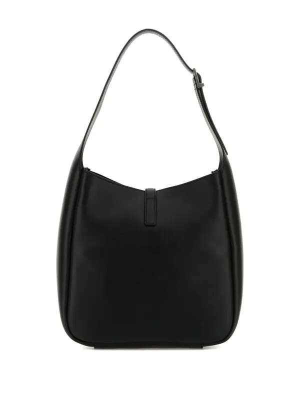 Saint Laurent Le 5 À 7 Leather Hobo Bag - Black