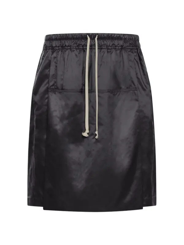 MONCLER + RICK OWENS Nylon Midi Skirt - Black