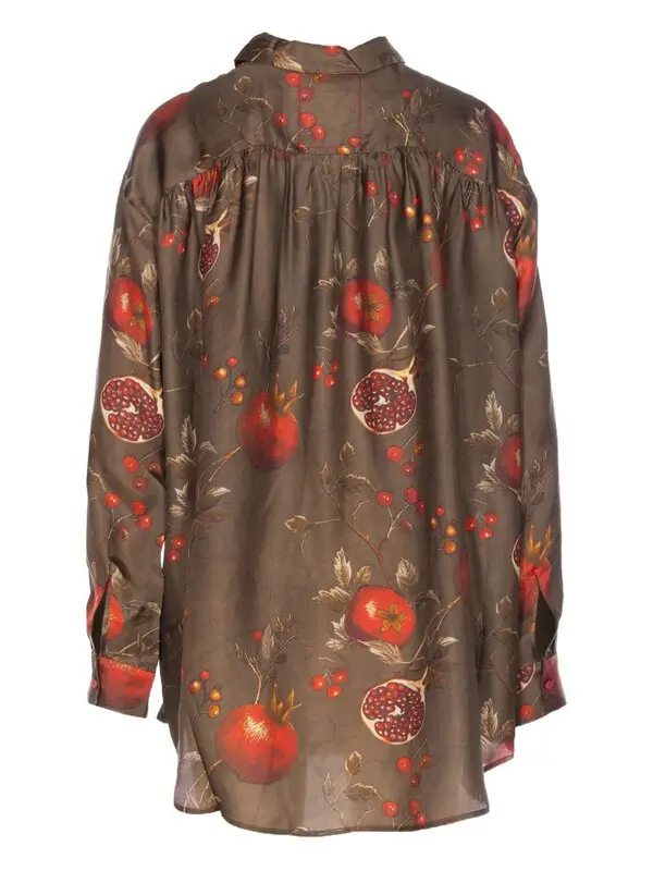 UMA WANG Printed Long Sleeve Blouse
