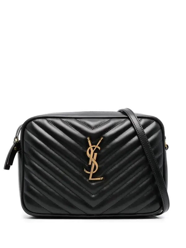 Saint Laurent Lou Quilted Leather Camera Bag - Black