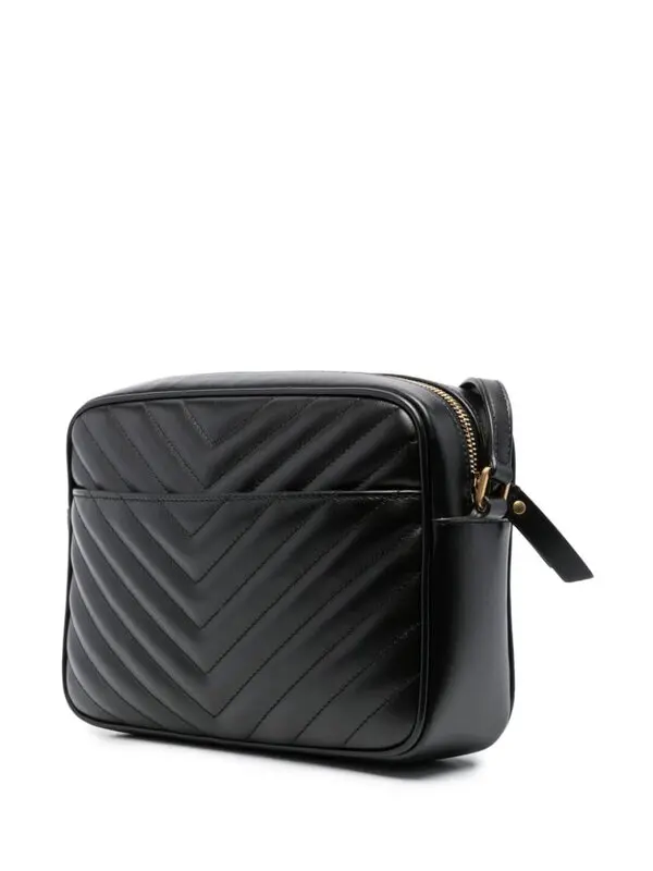 Saint Laurent Lou Quilted Leather Camera Bag - Black