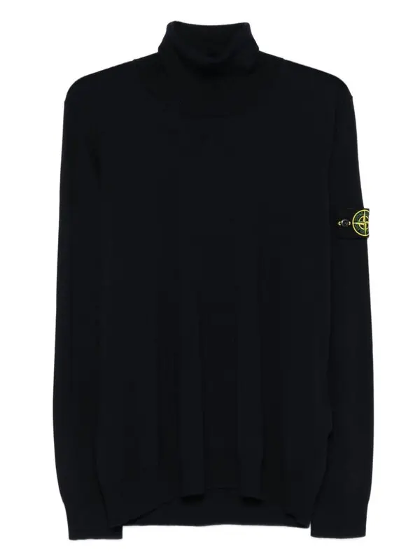 Stone Island Wool Ribbed Turtleneck