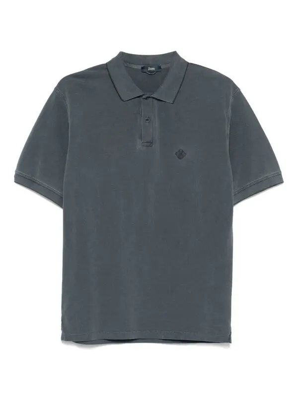 Herno Logo Cotton Polo Shirt