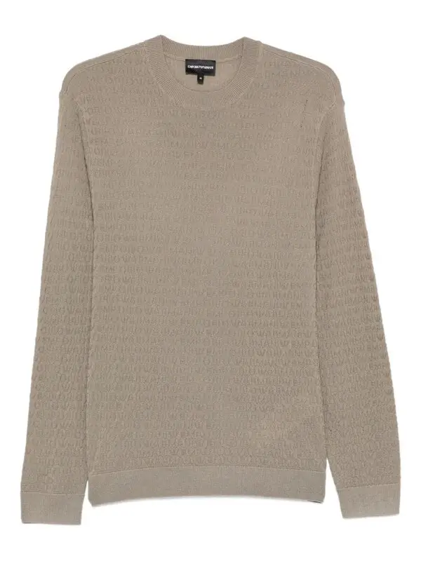 Emporio Armani Textured Crewneck Sweater