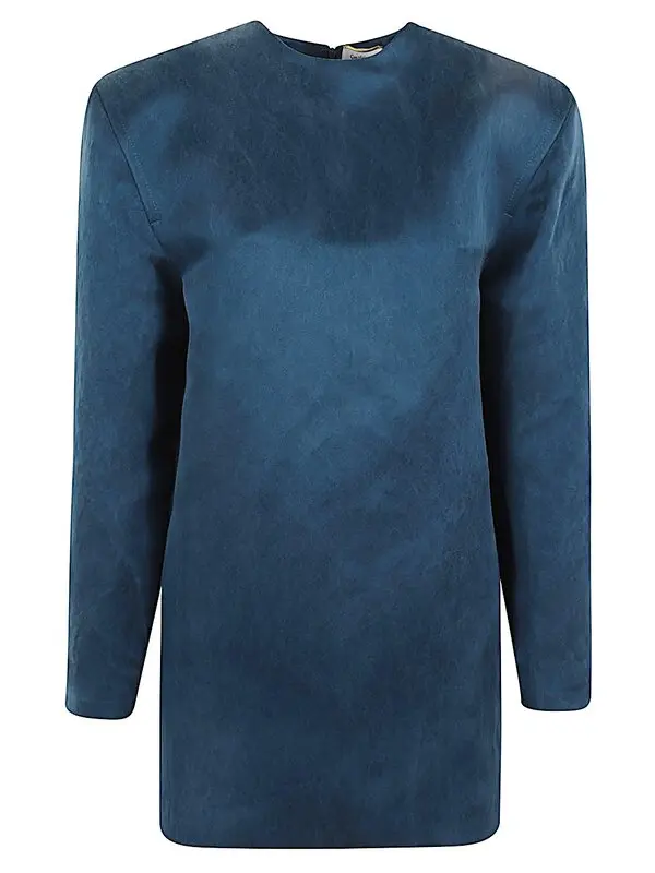 Saint Laurent Satin Silk Dress