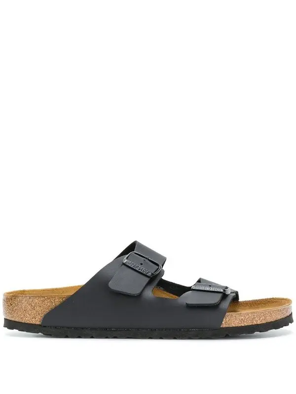 BIRKENSTOCK Arizona Flat Sandals - Black