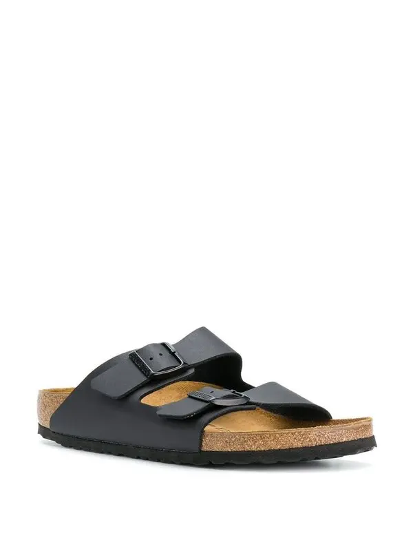 BIRKENSTOCK Arizona Flat Sandals - Black