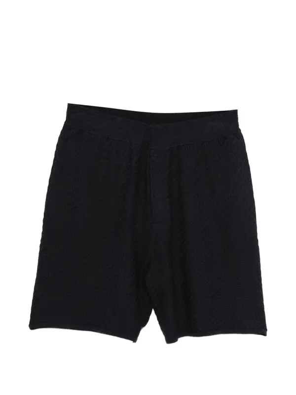 Emporio Armani Textured Knitted Shorts