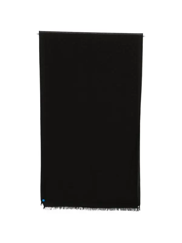 Emporio Armani Cotton Blend Scarf - Black