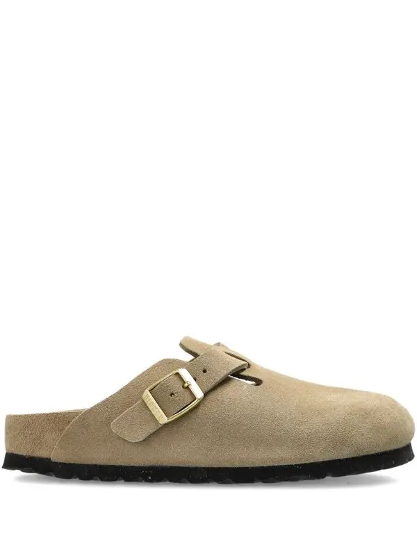 BIRKENSTOCK Boston Clogs With Buckle Detail - Grey