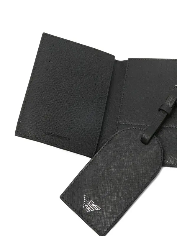 Emporio Armani Passport Holder And Luggage Tag Set